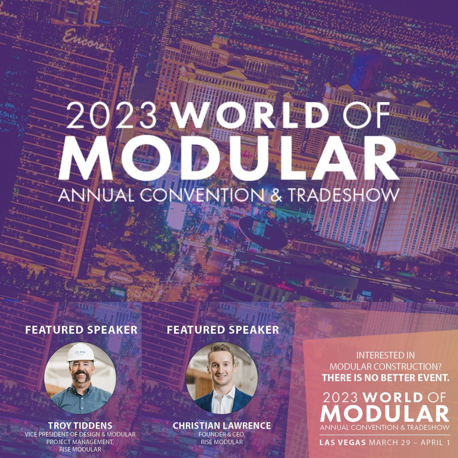 Join the RISE team at World of Modular - RISE Modular
